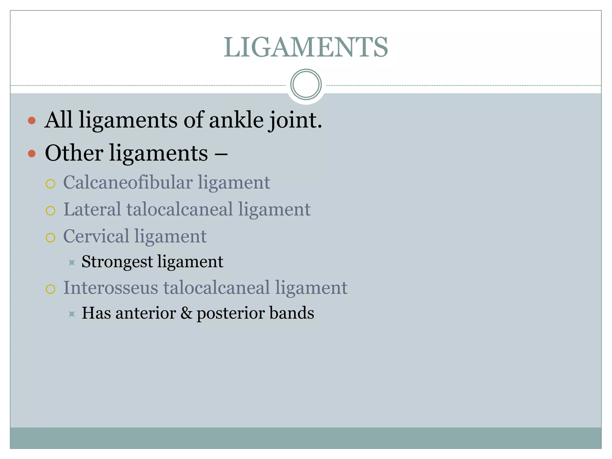 Ankle & foot biomechanics | PPTX