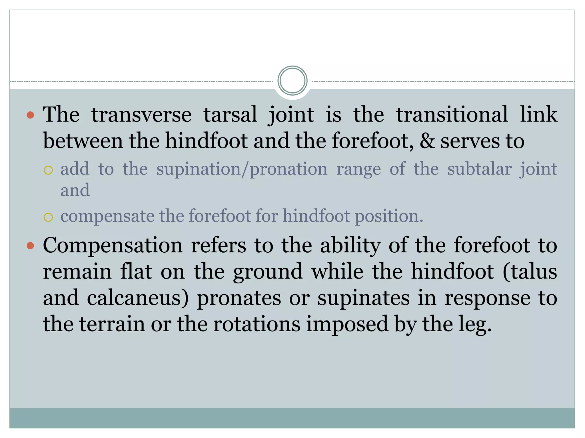 Ankle & foot biomechanics | PPTX