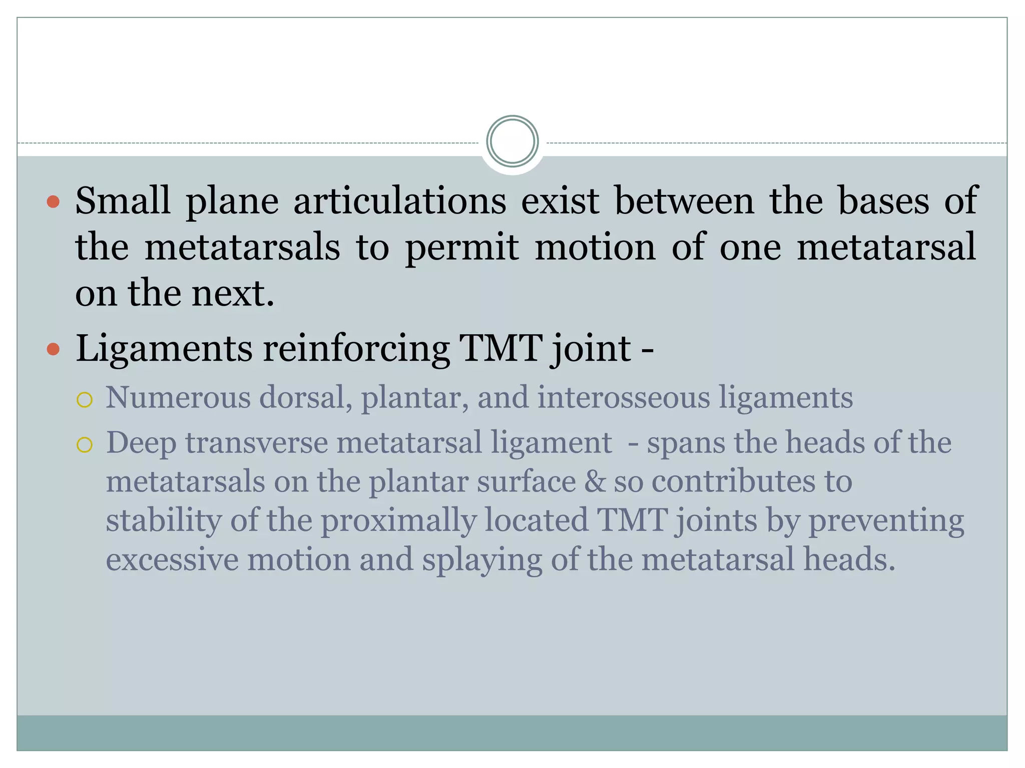 Ankle & foot biomechanics | PPTX