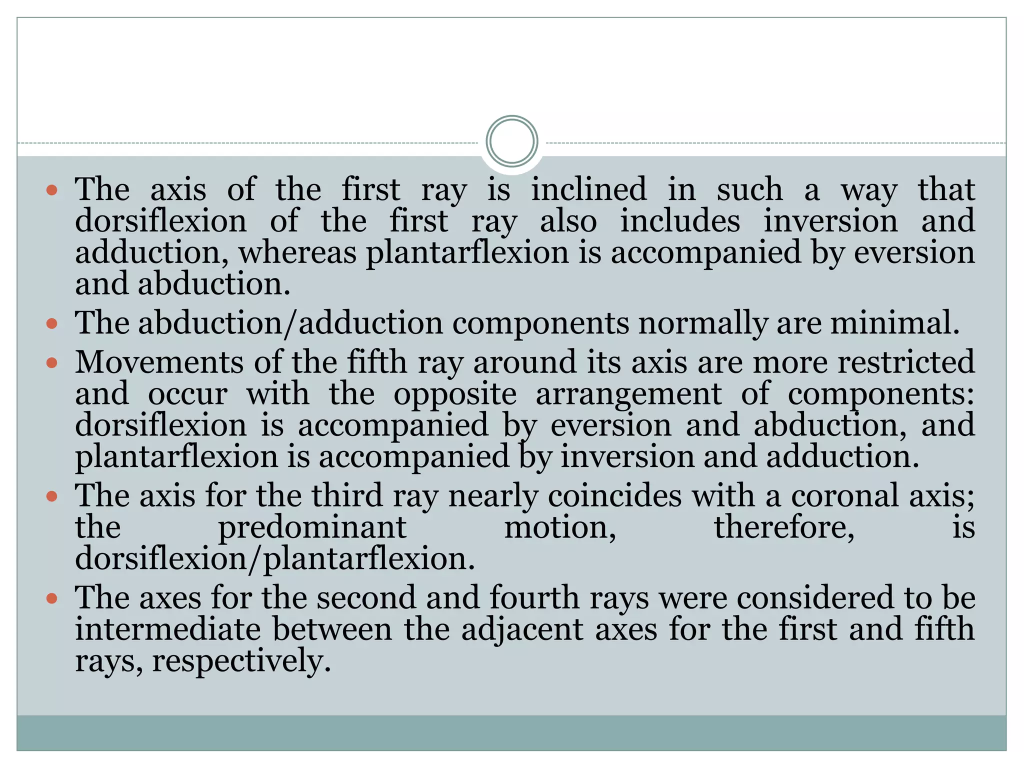 Ankle & foot biomechanics | PPTX
