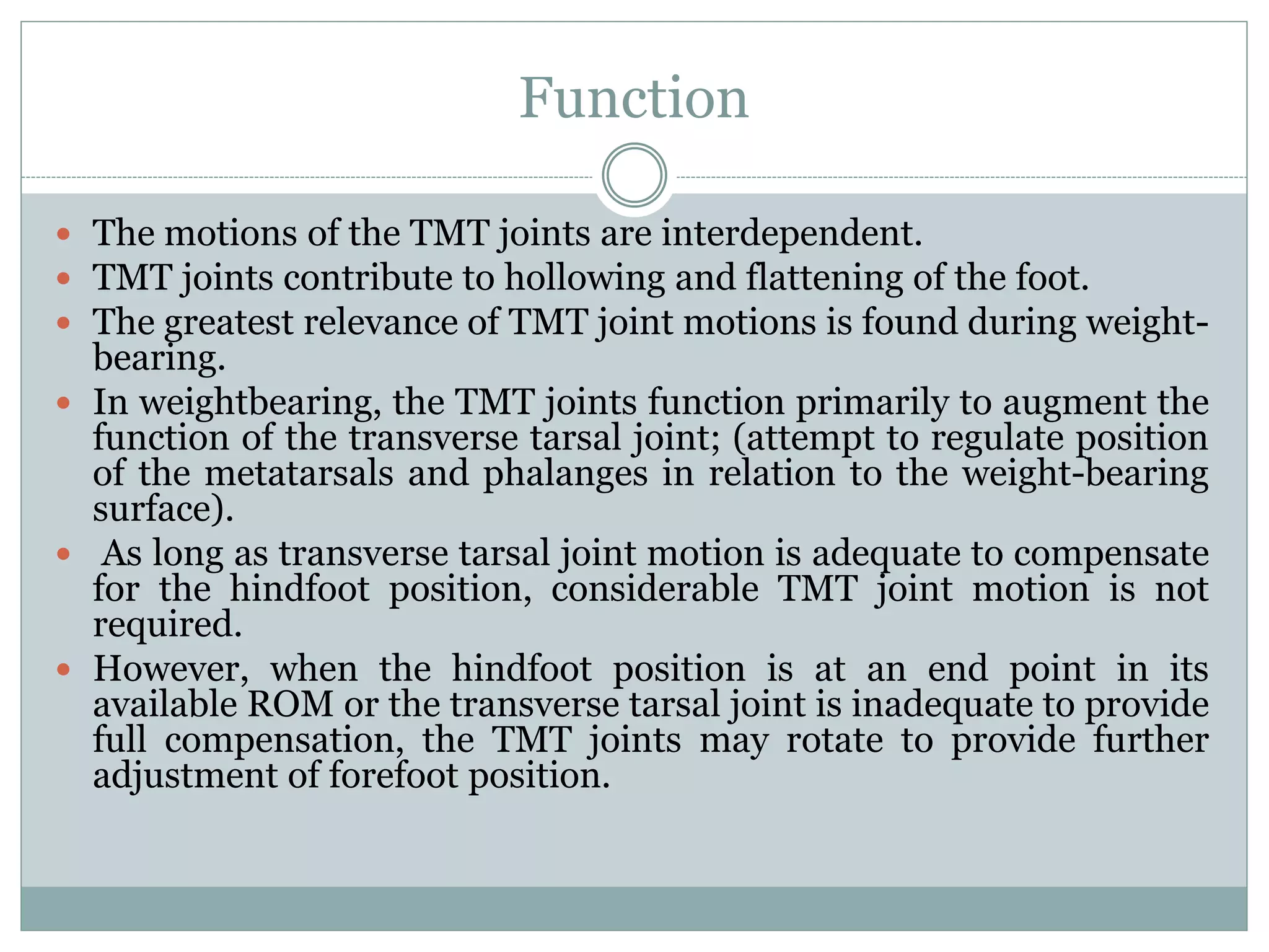 Ankle & foot biomechanics | PPTX