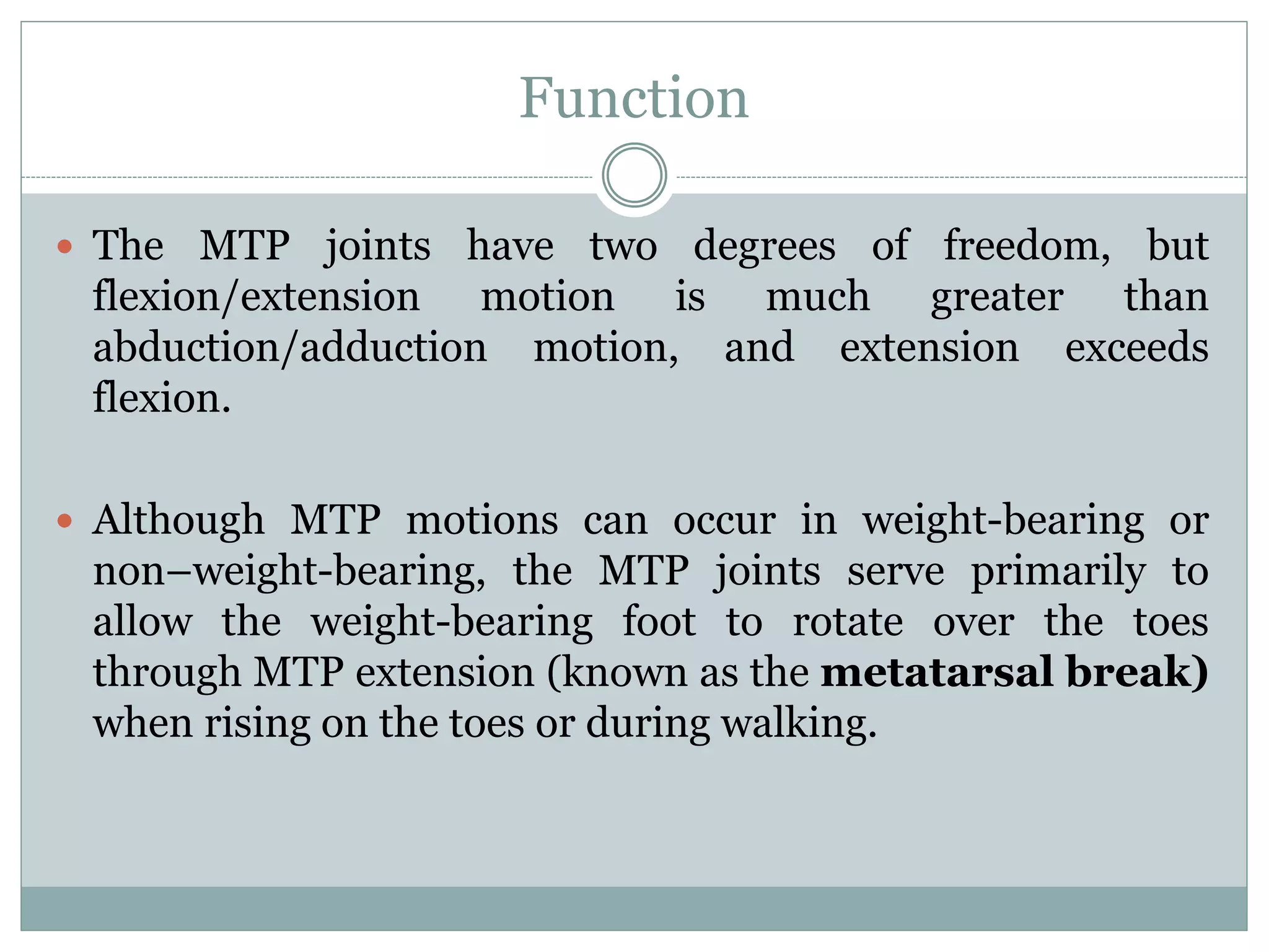 Ankle & foot biomechanics | PPTX