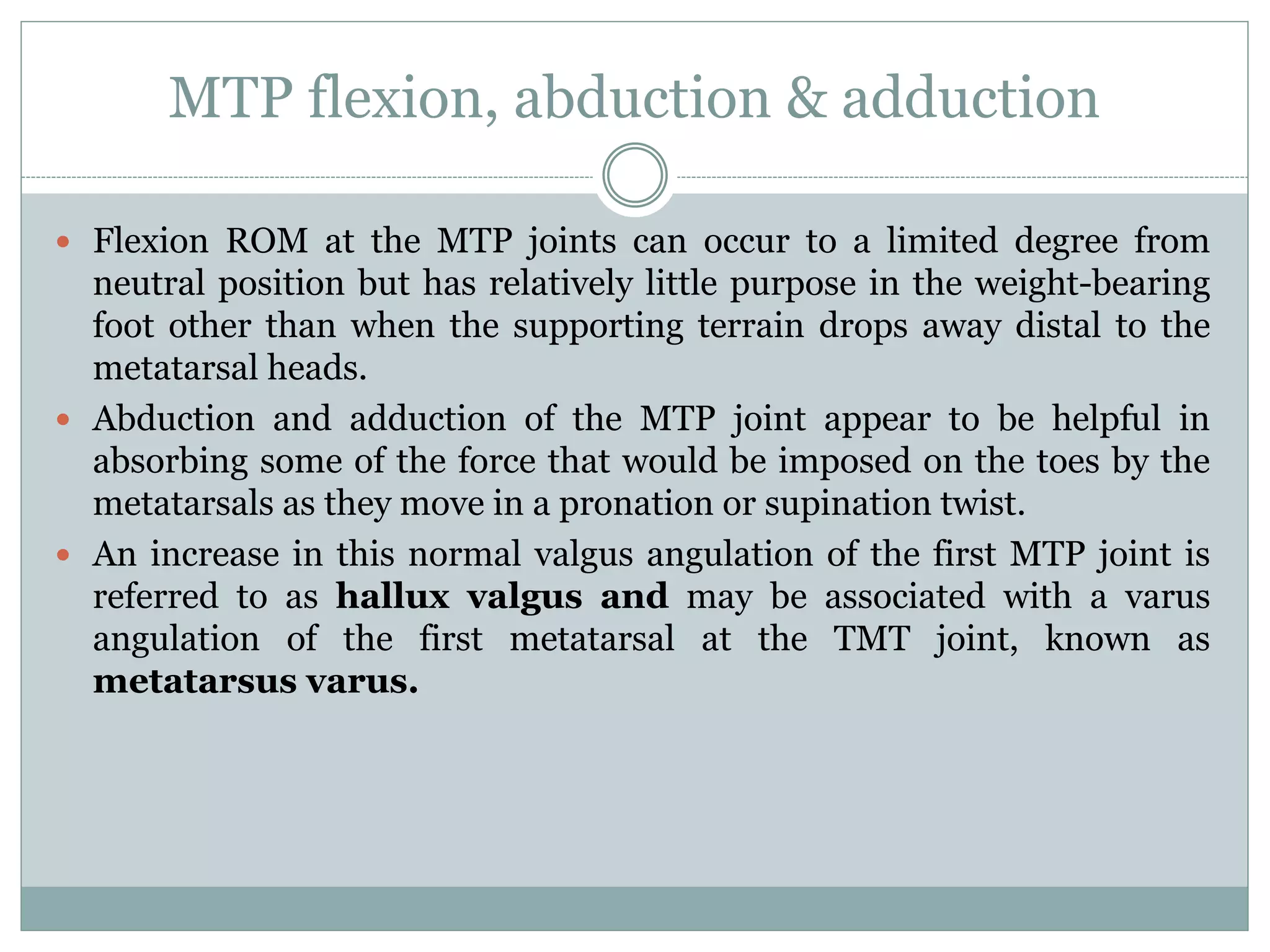 Ankle & foot biomechanics | PPTX
