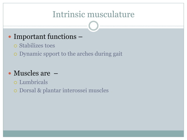 Ankle & foot biomechanics | PPTX