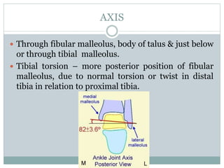Ankle & foot biomechanics | PPTX