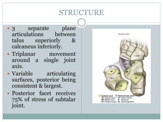 Ankle & foot biomechanics | PPTX