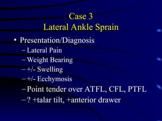 ankle and foot injuries-evaluation and management | PPT