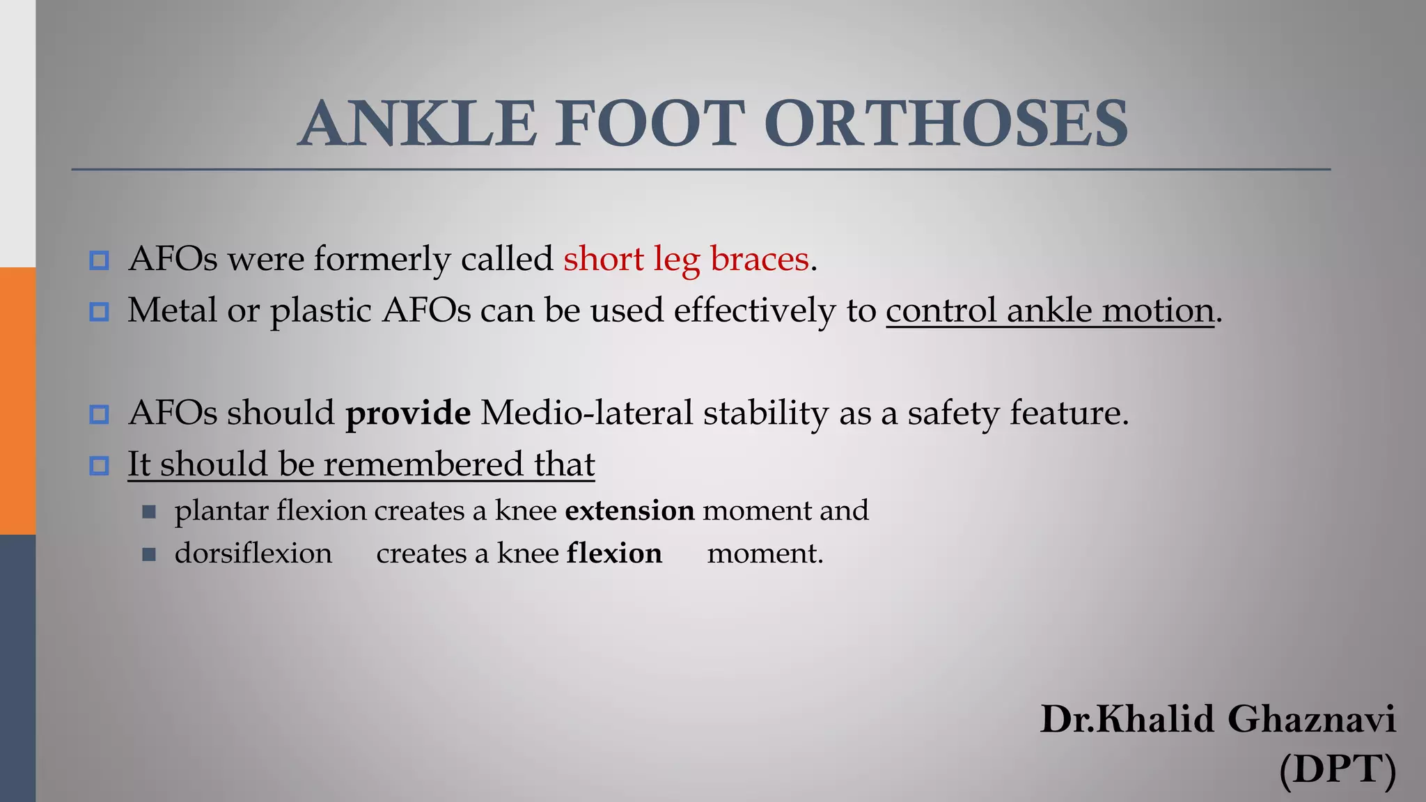 Ankle Foot Orthoses | PDF