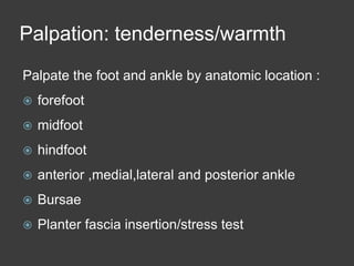 Ankle &foot pain | PPTX