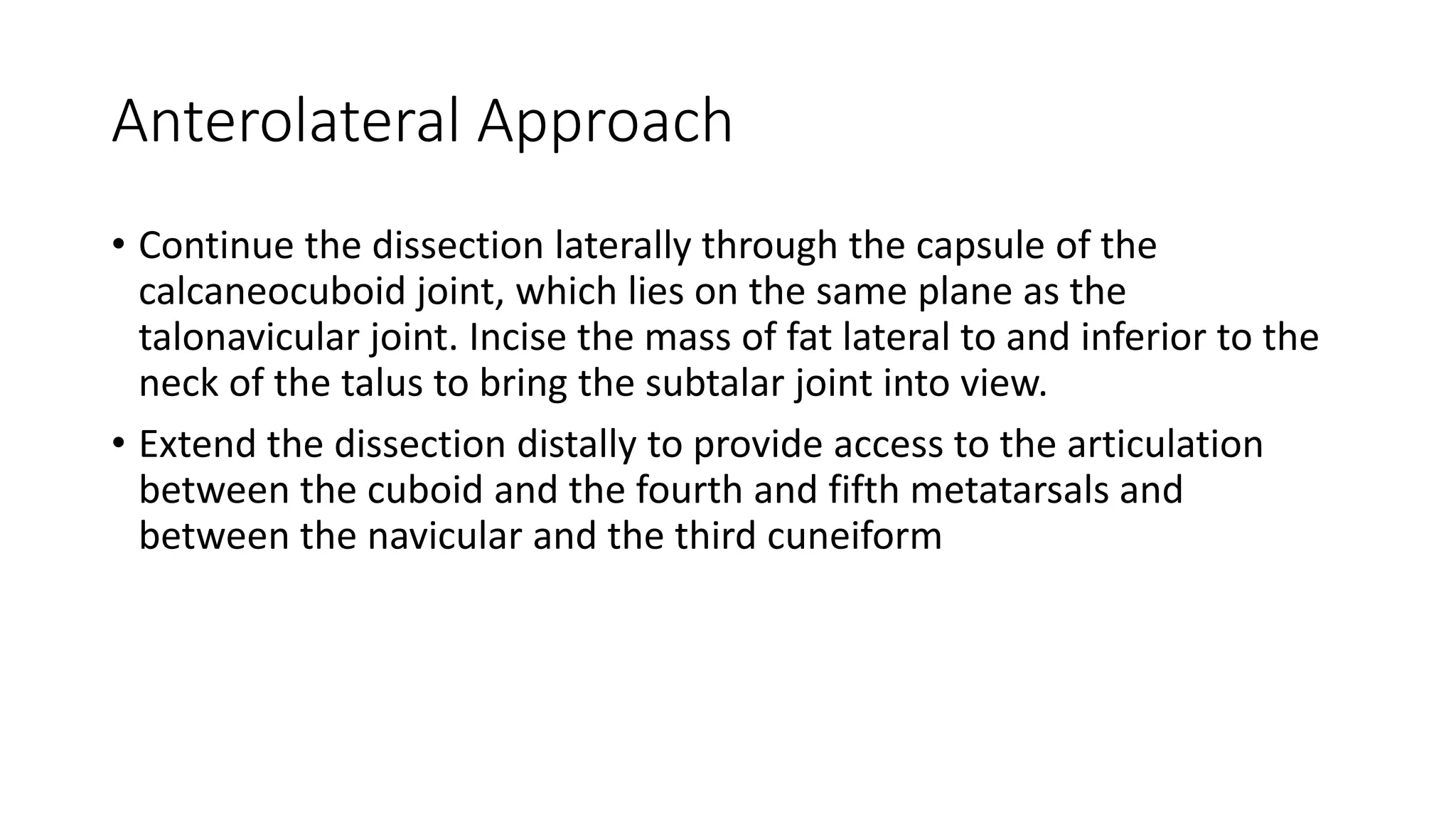 Ankle & Foot Xray & Surgical Approaches | PPTX