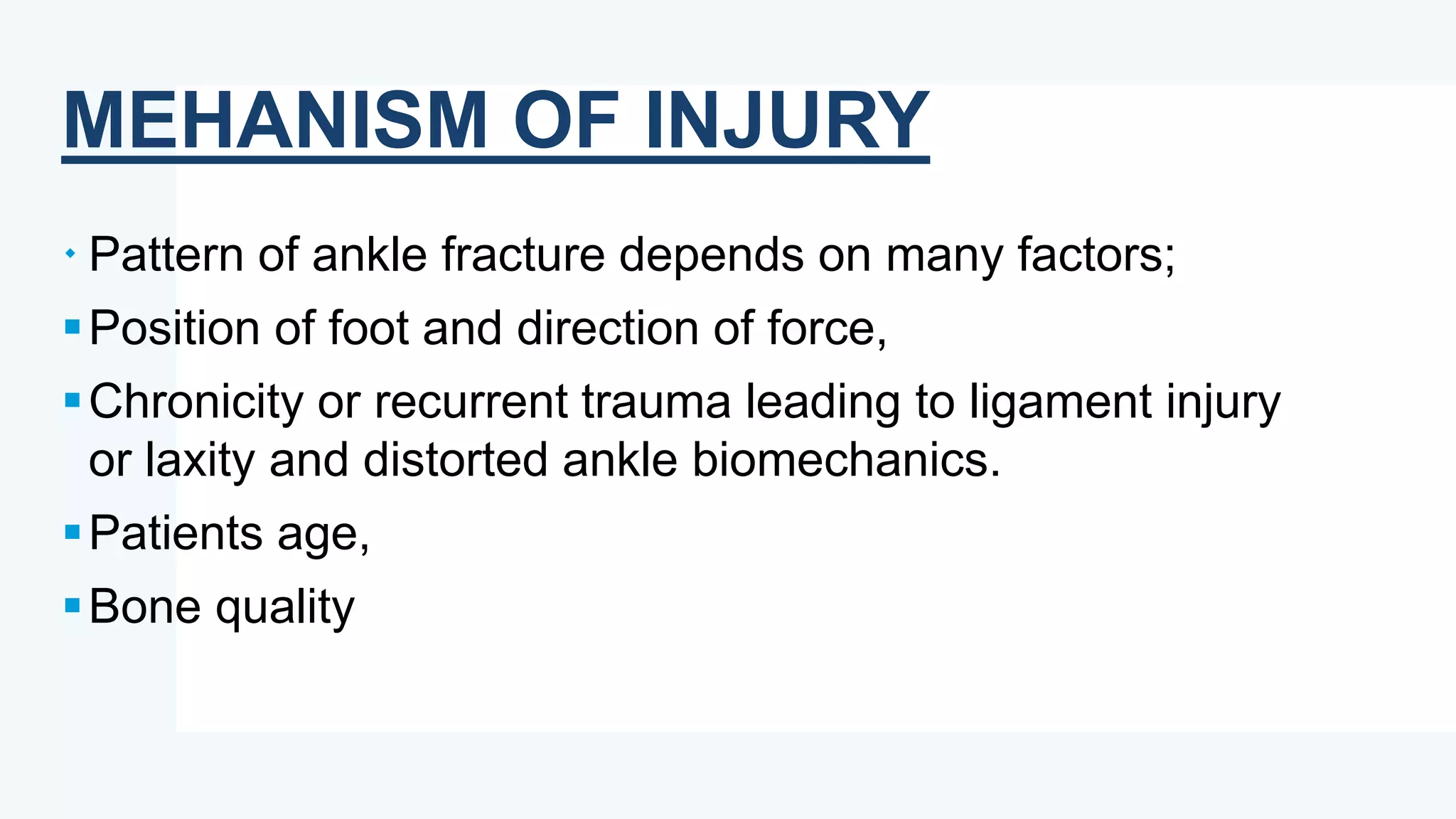 Ankle fracture | PPTX
