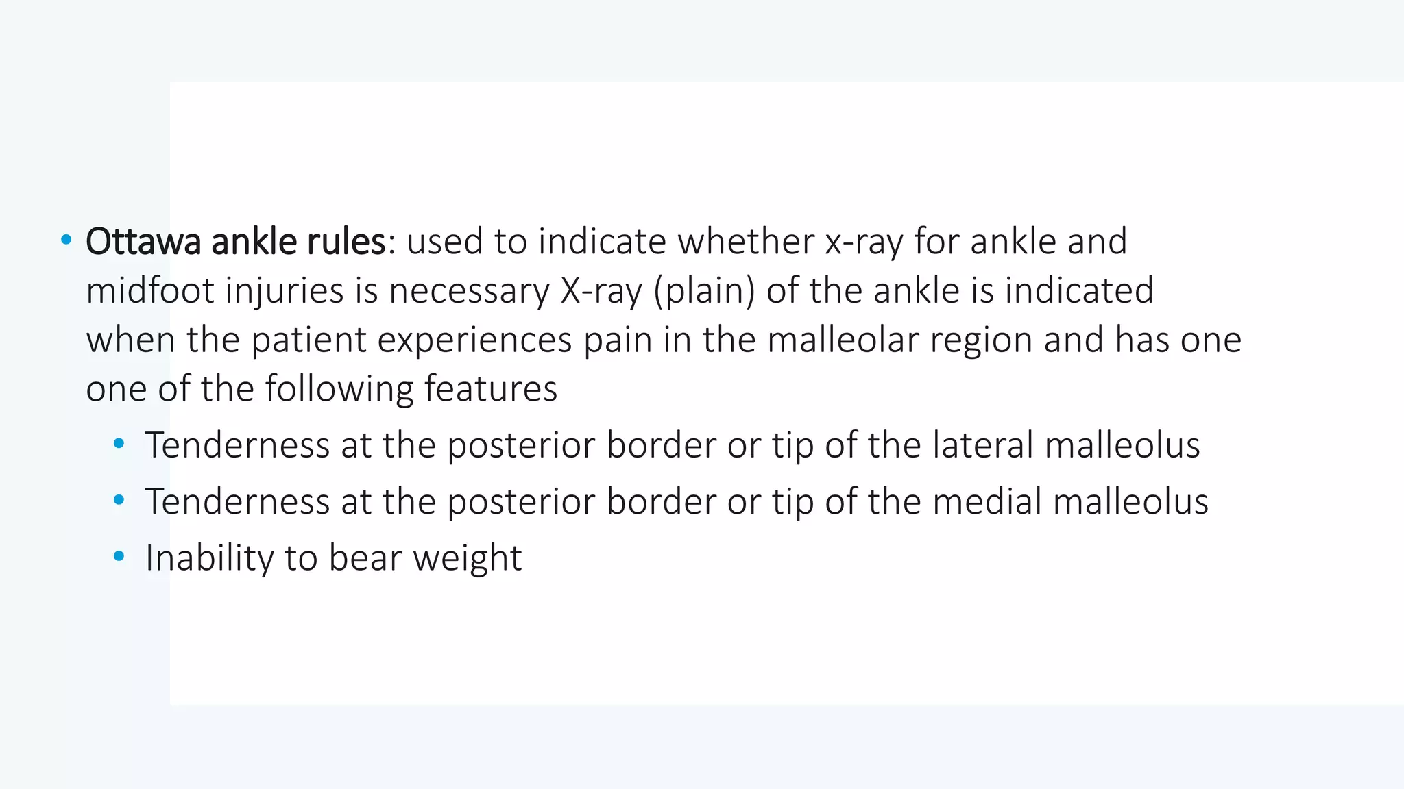 Ankle fracture | PPTX
