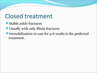Ankle fractures | PPT