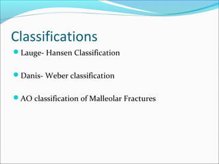 Ankle fractures | PPT