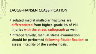 Ankle fractures | PPTX