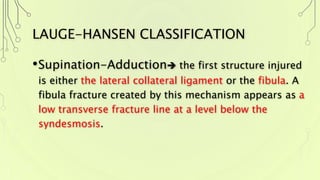 Ankle fractures | PPTX