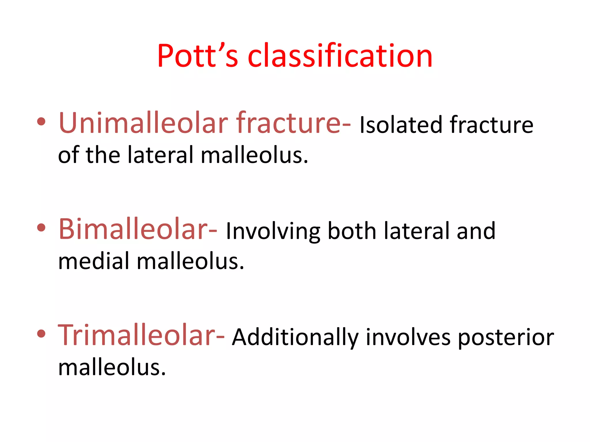 Ankle fractures | PPTX