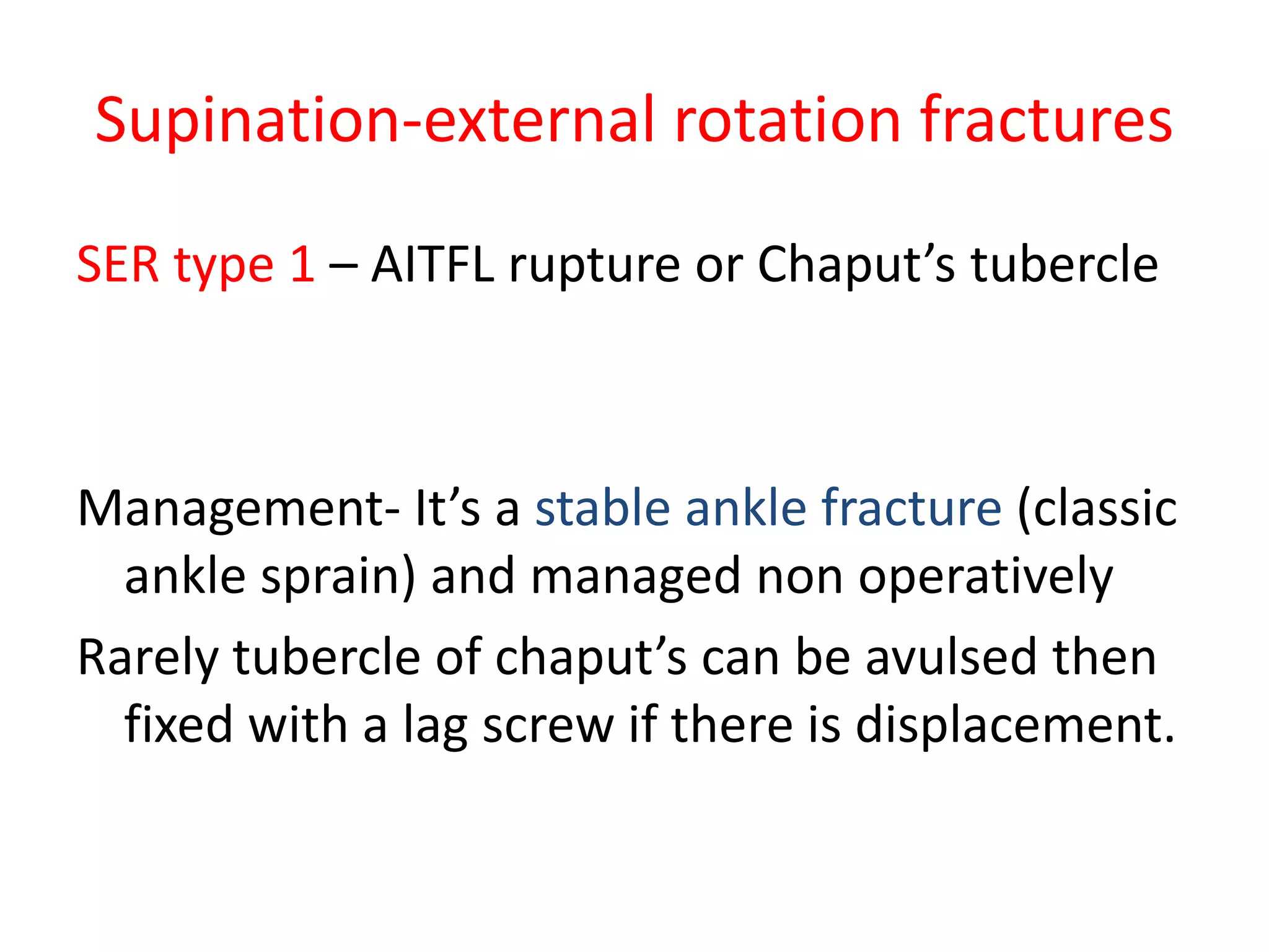Ankle fractures | PPTX
