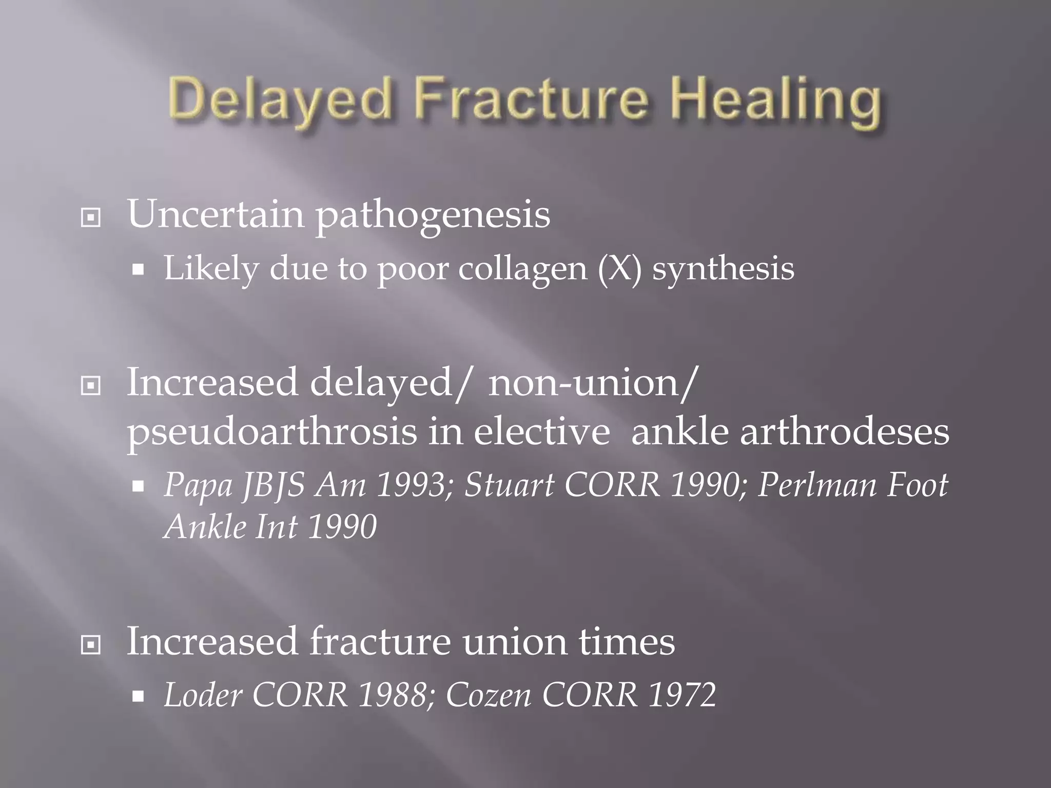 Ankle fractures and diabetes | PPTX