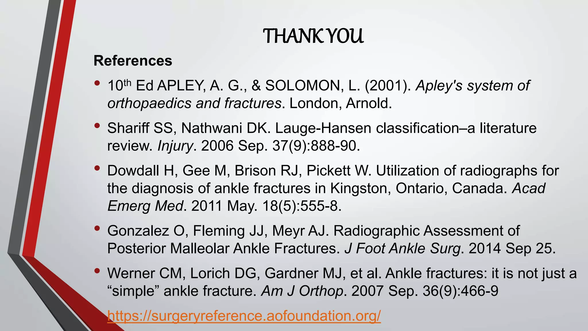 Ankle Fractures and Syndesmosis.pptx