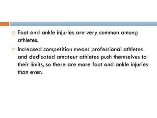 Ankle injuries by sunil | PPTX