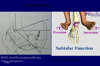 Ankle injury | PPT