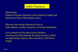 Ankle injury | PPT