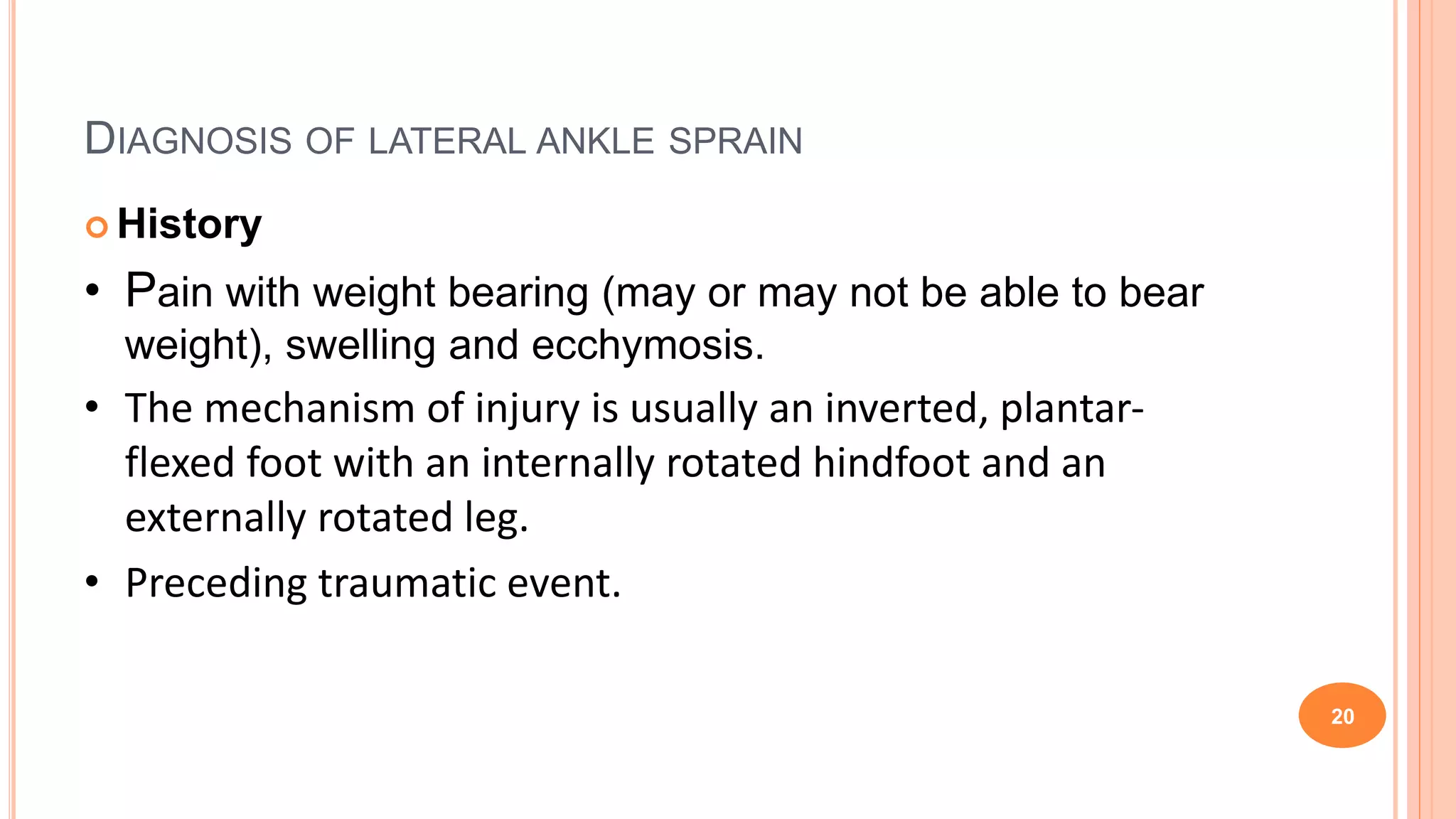Ankle instability | PPTX