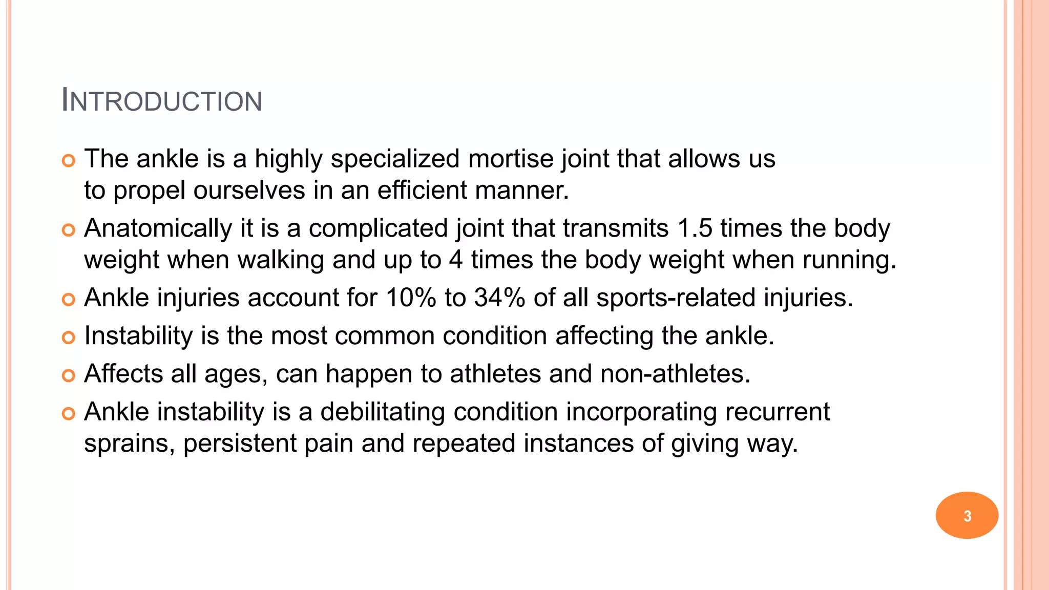 Ankle instability | PPTX