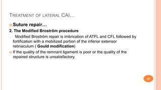 Ankle instability | PPTX