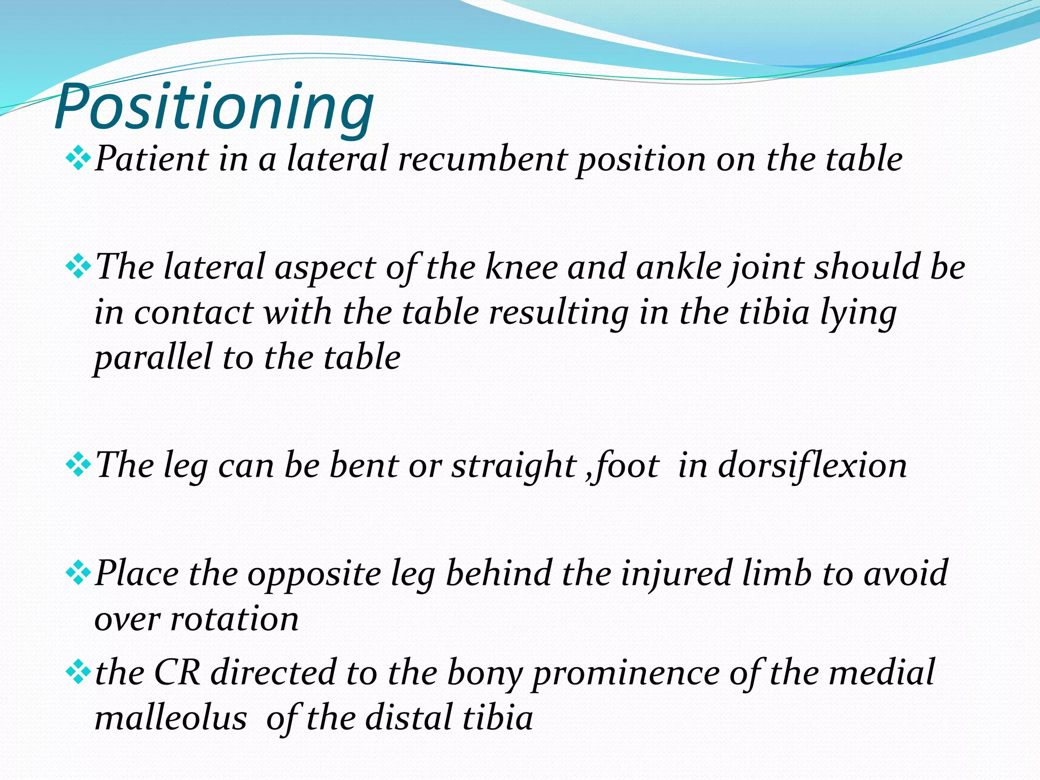 RADIOGRAPHIC VIEWS OF ANKLE JOINT | PPTX