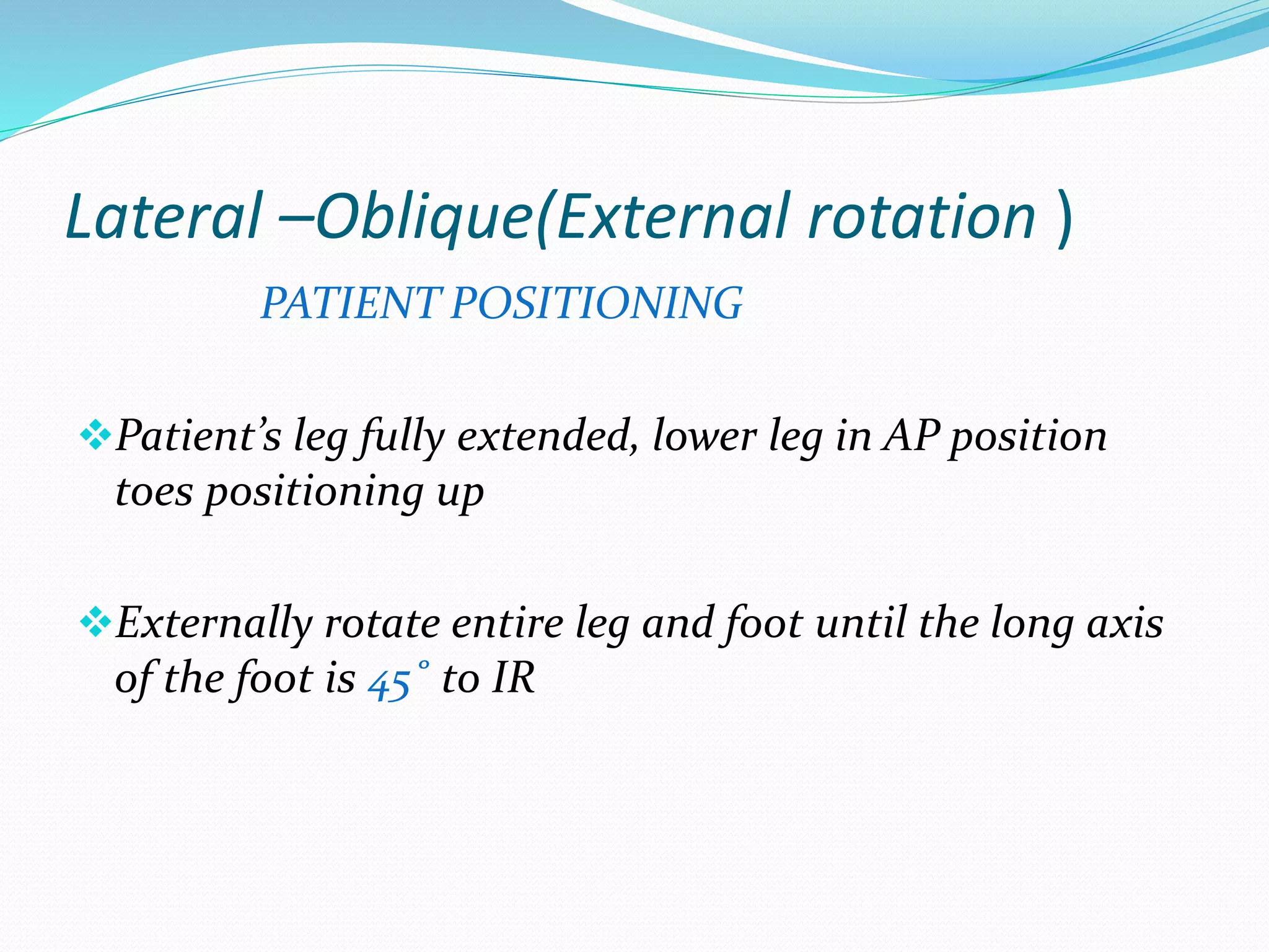 RADIOGRAPHIC VIEWS OF ANKLE JOINT | PPTX