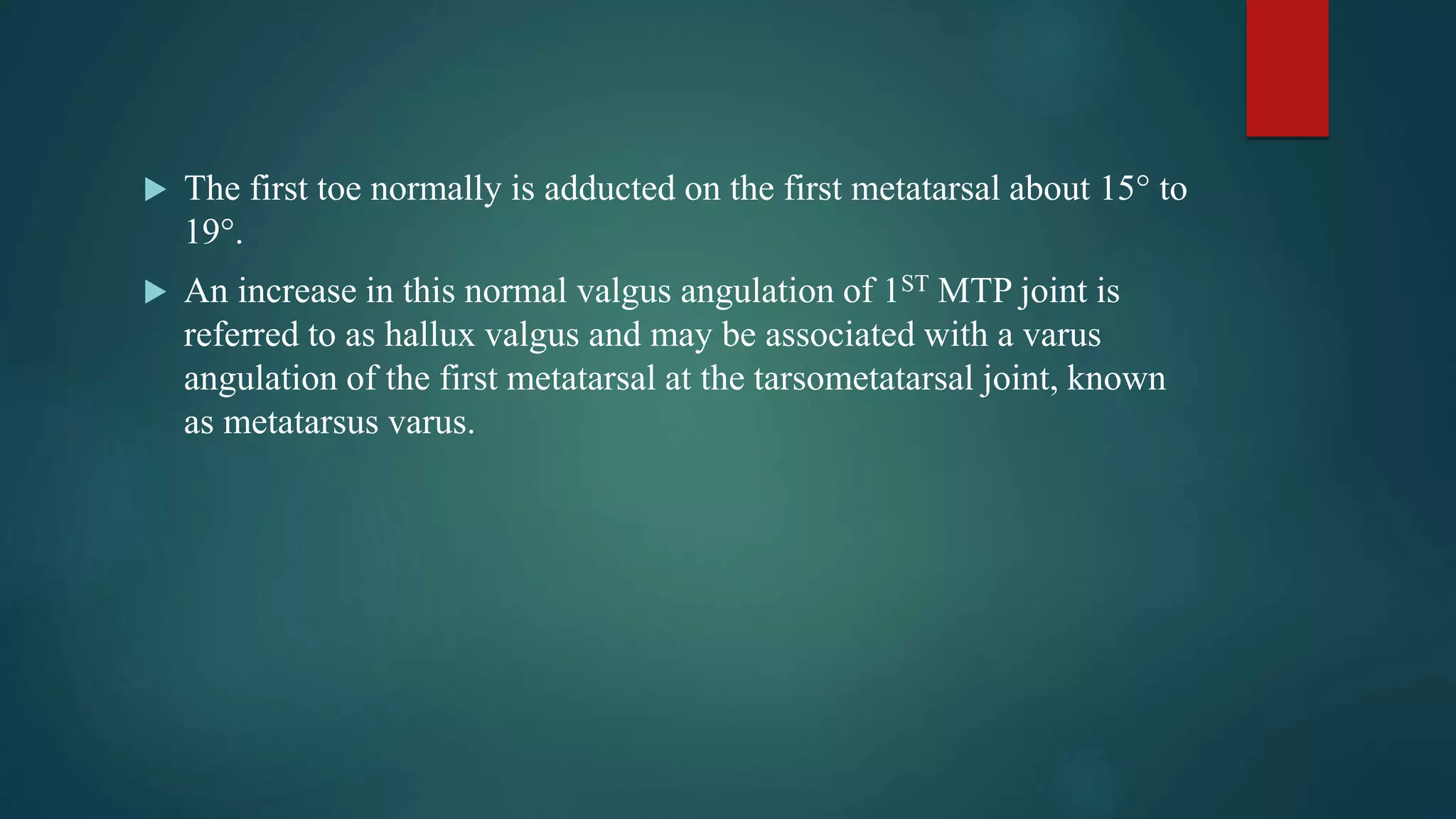 biomechanics of tarsometatarsal joint, metatarsophalangeal joint ...