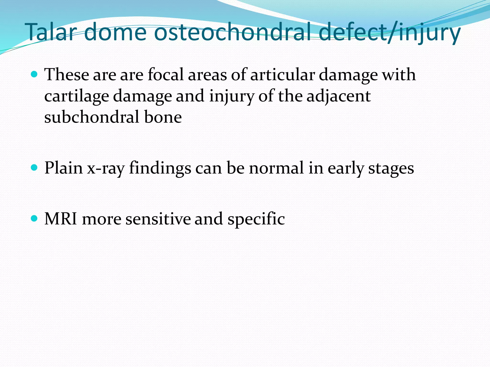 Ankle joint pathology imaging | PPTX