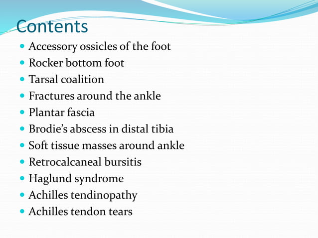 Ankle joint pathology imaging | PPTX