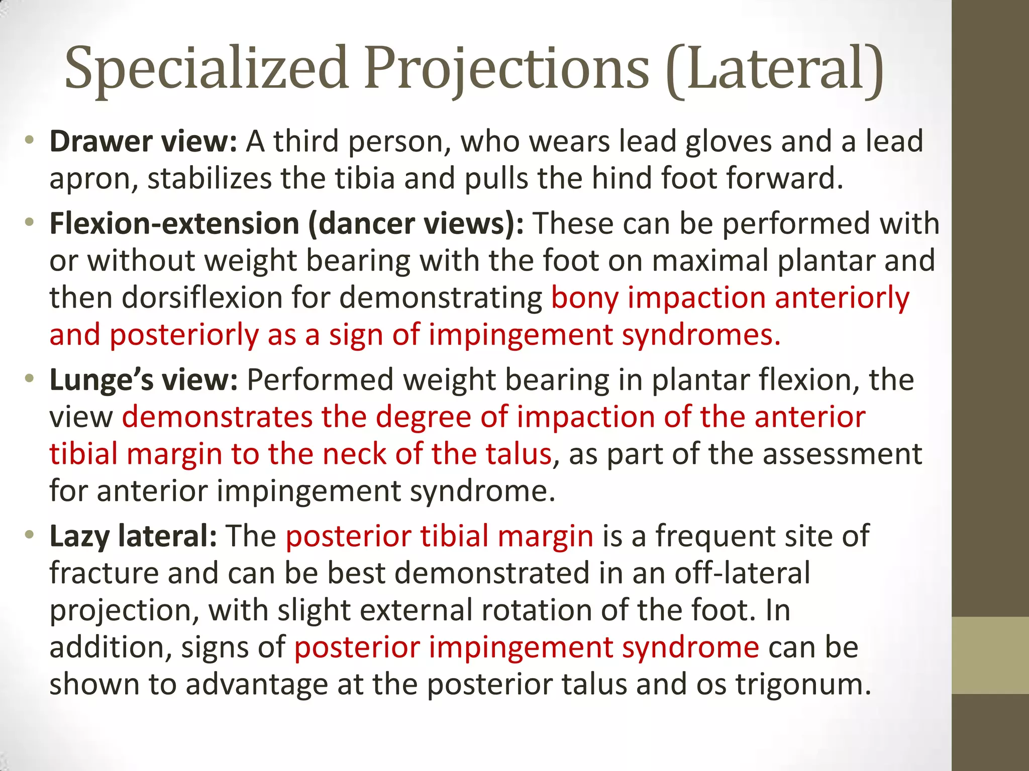 Ankle joint radiography | PPTX