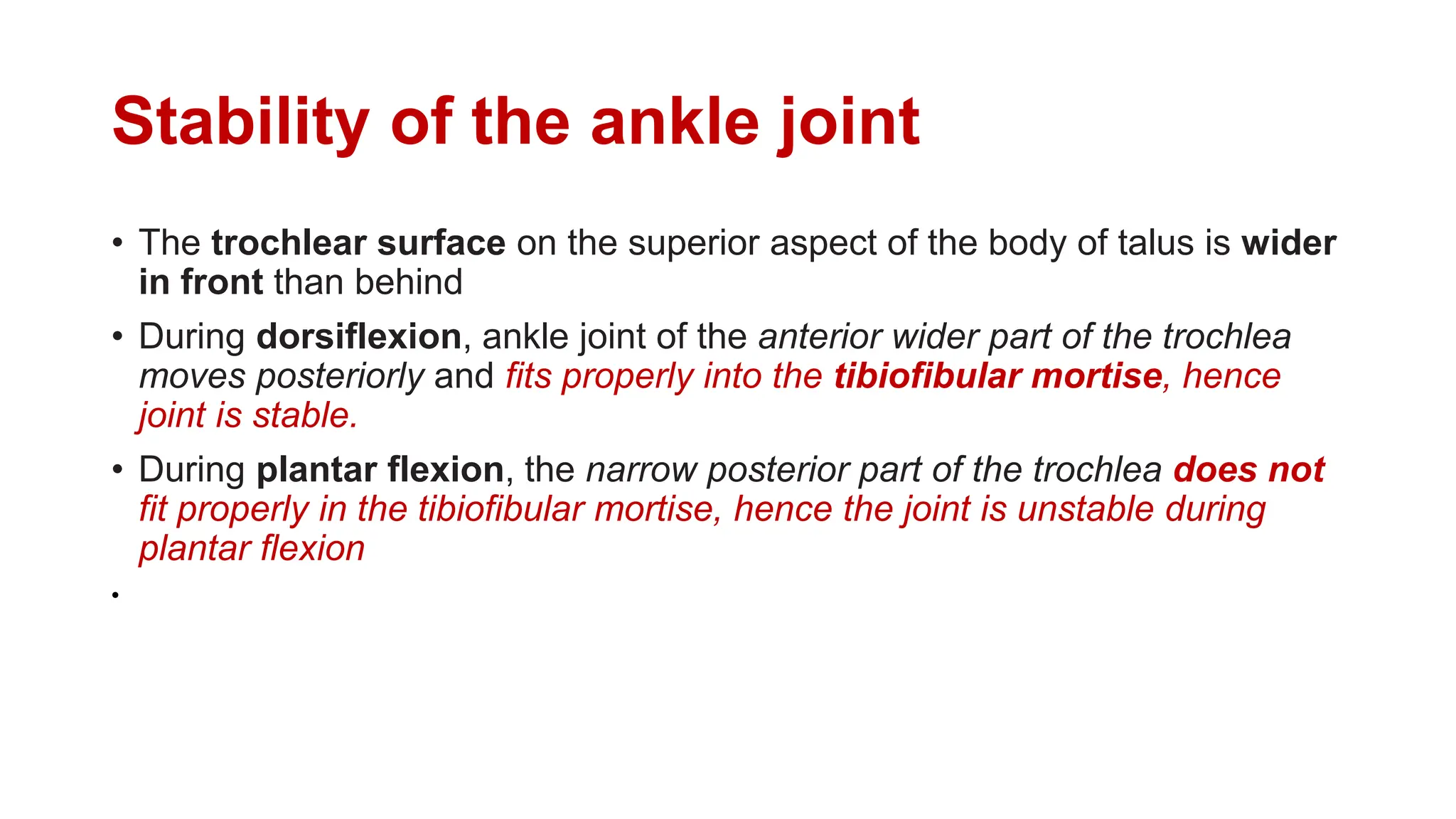 Ankle Joint (TALOCRURAL JOINT) Dr M Arshad.pptx