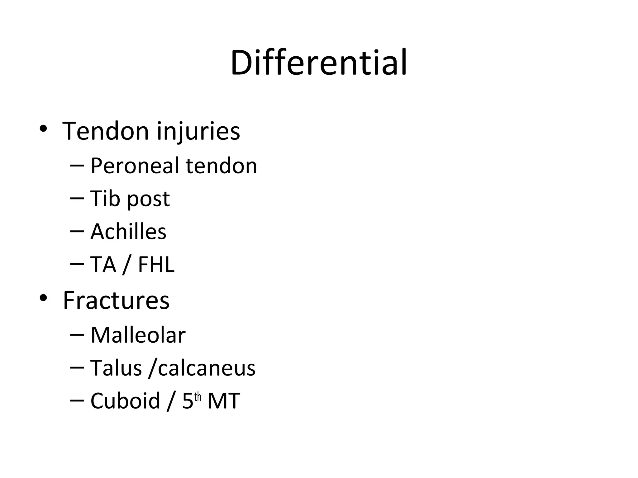 Ankle ligament injuries - Derek Park | PPT