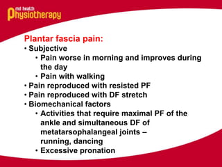 Ankle pain workshop | PPT