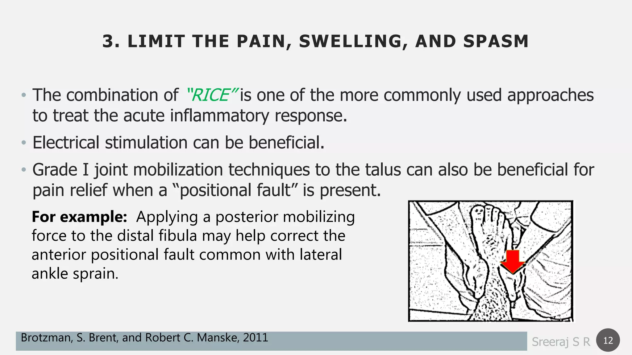 Ankle & Foot Physiotherapy Management SRS | PPTX
