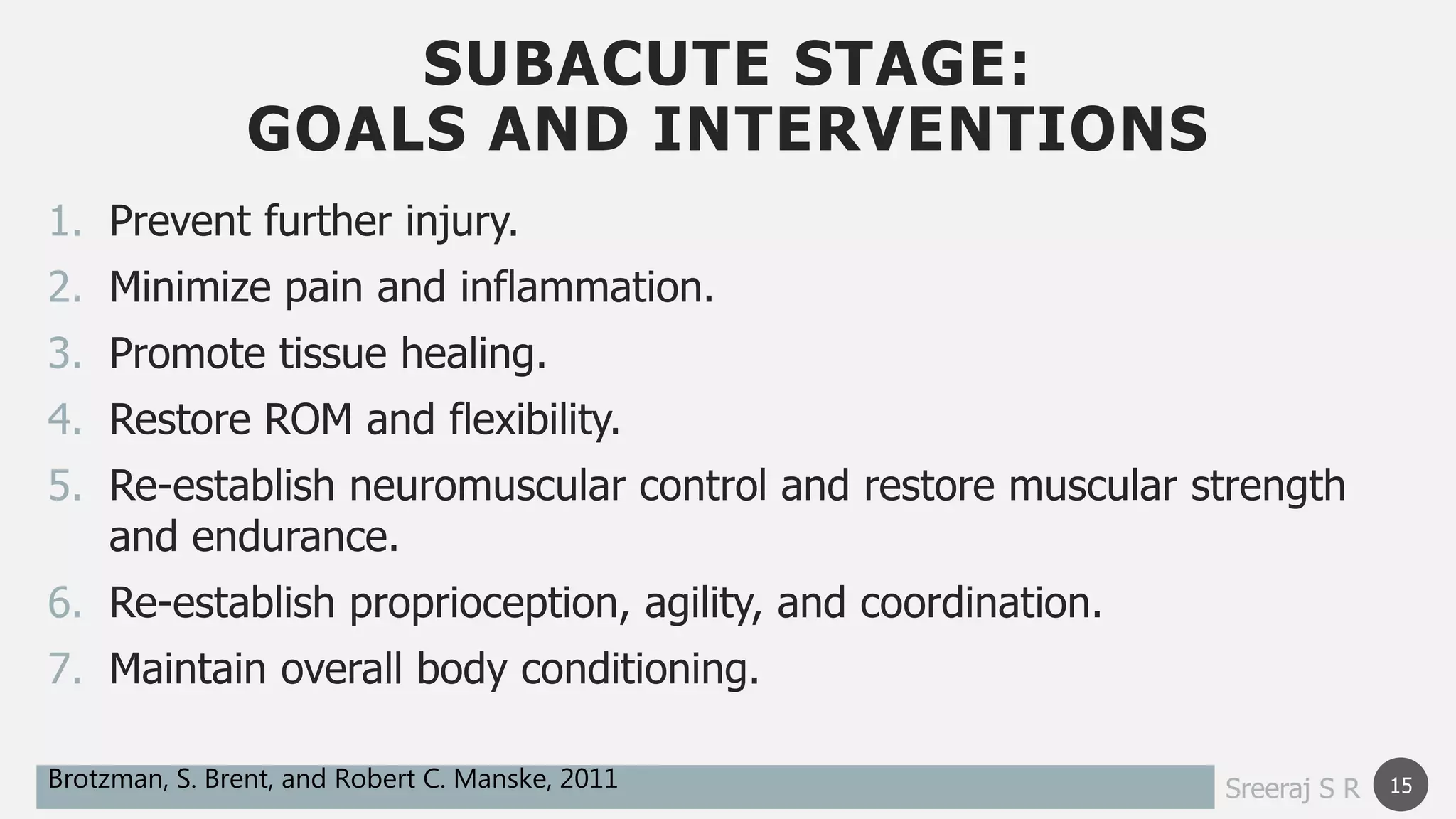Ankle & Foot Physiotherapy Management SRS | PPTX