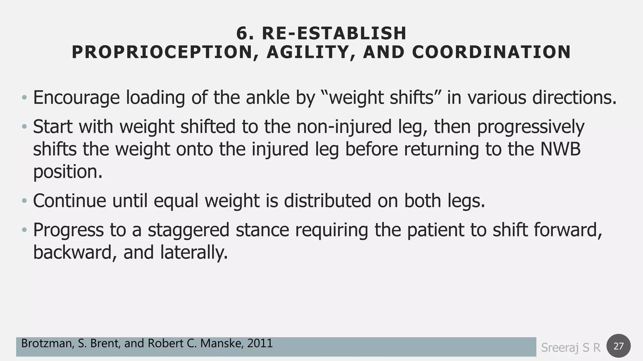 Ankle & Foot Physiotherapy Management SRS | PPTX