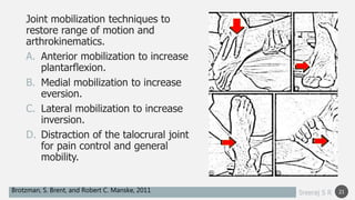 Ankle & Foot Physiotherapy Management SRS | PPTX