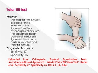 Ankle sprain | PPTX
