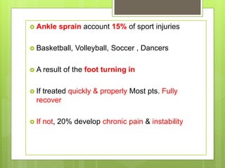 Ankle sprain | PPTX