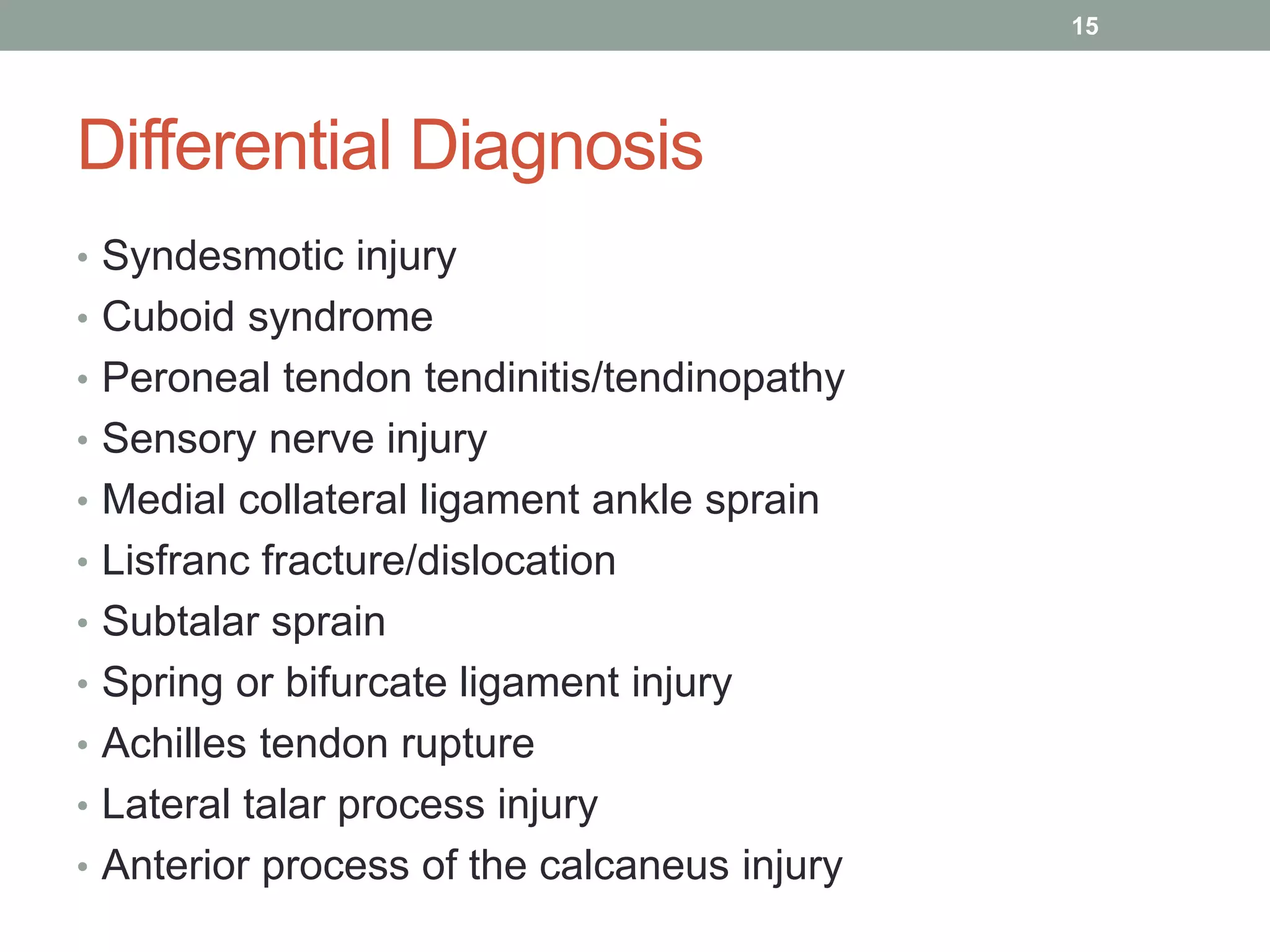 Ankle instability, ankle sprain | PPTX