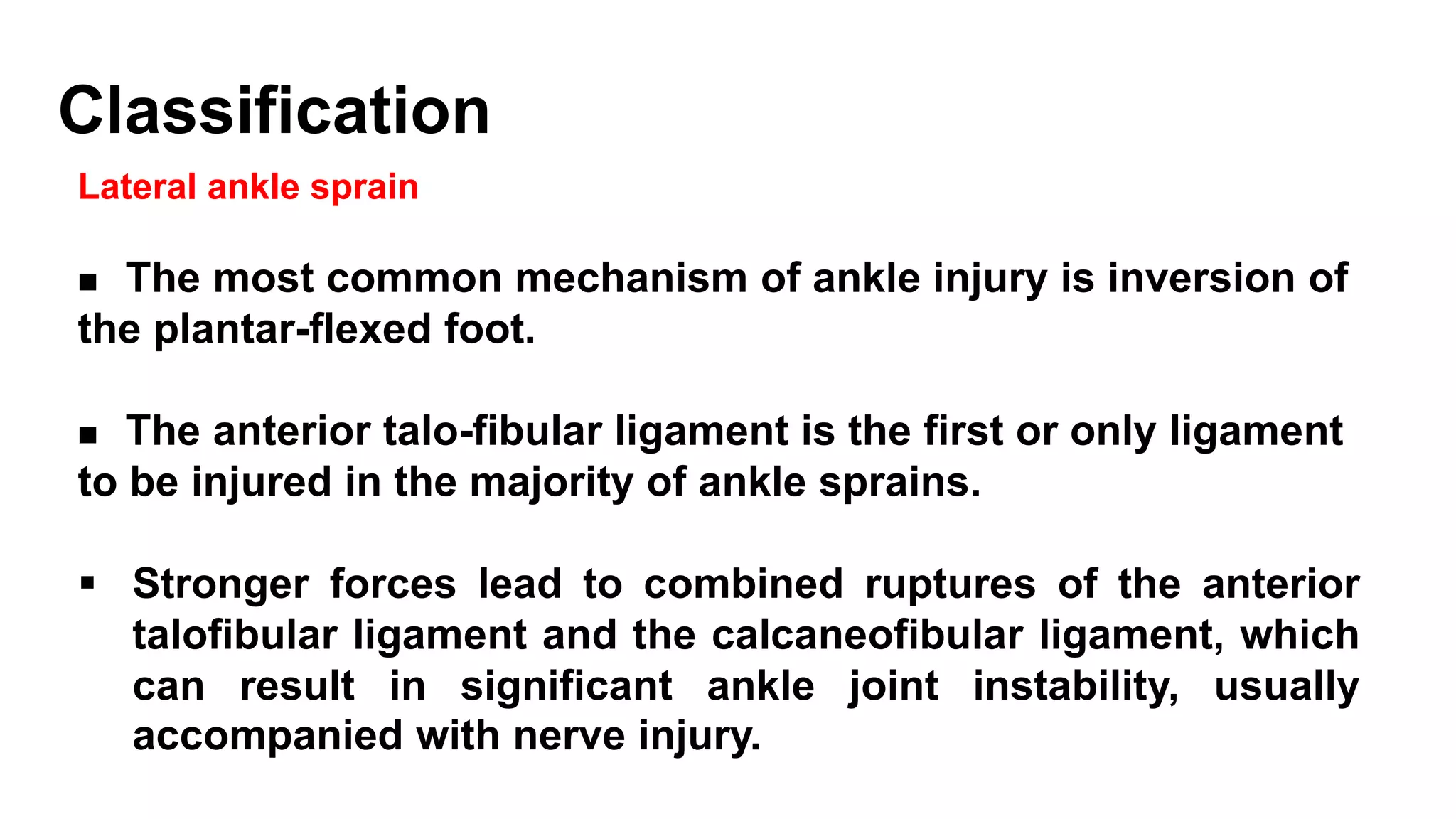 Ankle sprain | PPT