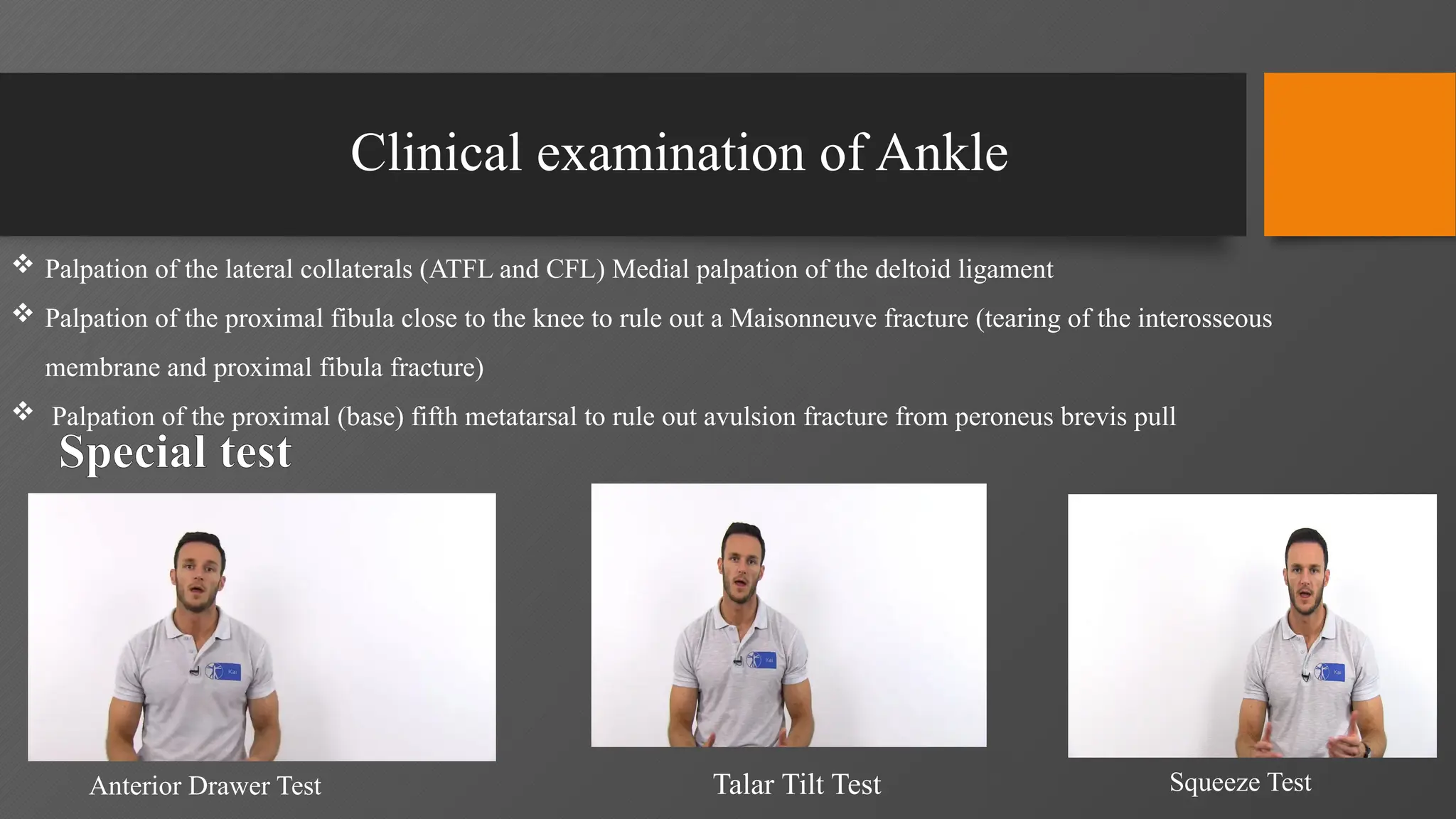 Ankle Sprain mechanism of injury physiotherapeutic assessment and ...