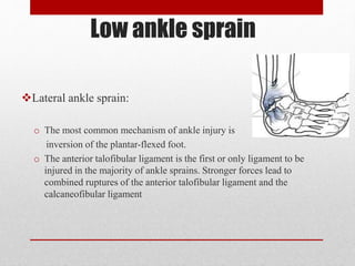 Ankle Sprain | PPTX