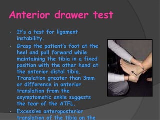 Ankle Sprains | PPTX